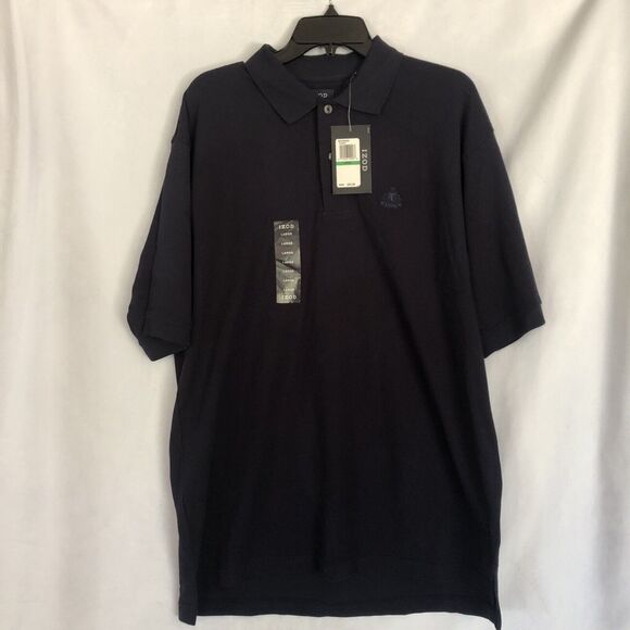 Izod | Shirts | Nwt Izod Mens Navy Knit Shortsleeve Golf Polo Shirt Silk Wash Size L | Poshmark